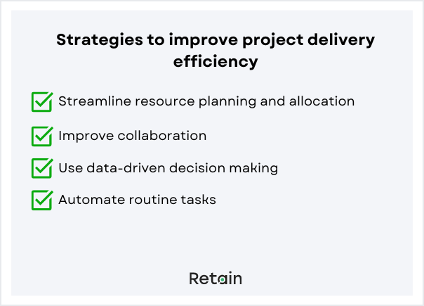 How to optimise project delivery Efficiency How to optimise project delivery Efficiency